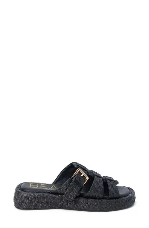 Matisse Ciao Platform Wedge Slide Sandal - Black