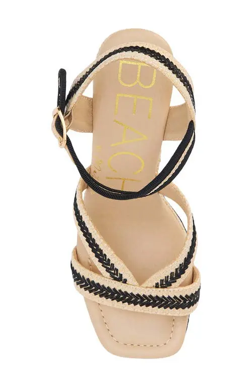 Matisse Adelaide Ankle Strap Platform Sandal - Natural