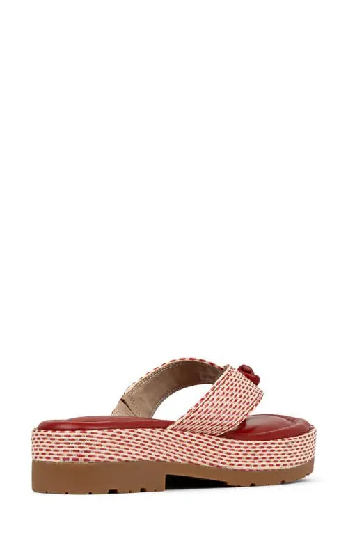 DONALD PLINER Sylverr Platform Flip Flop - Tomato