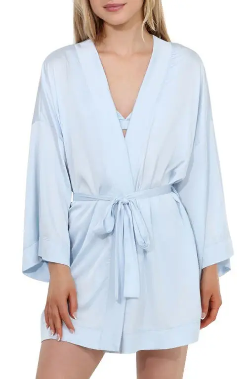 Honeydew Intimates Love Story Stretch Satin Robe - Honeymoon
