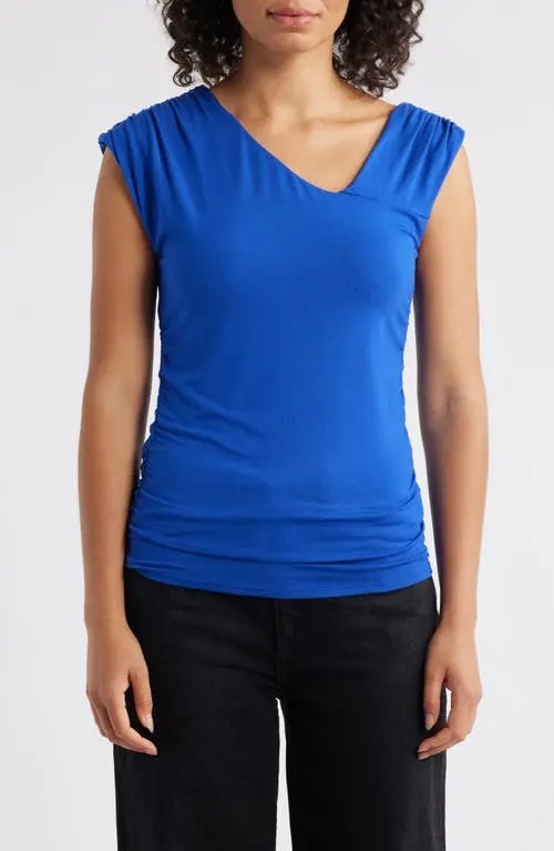 Loveappella Asymmetric Drape Top