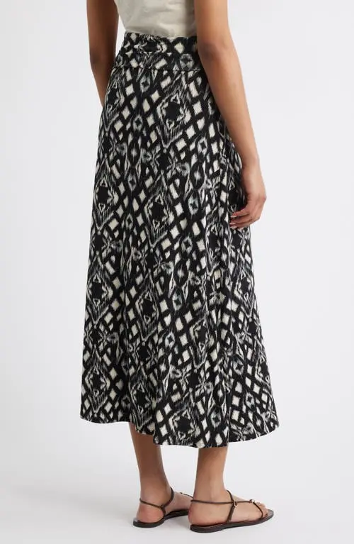 Loveappella Roll Top Ikat Maxi Skirt