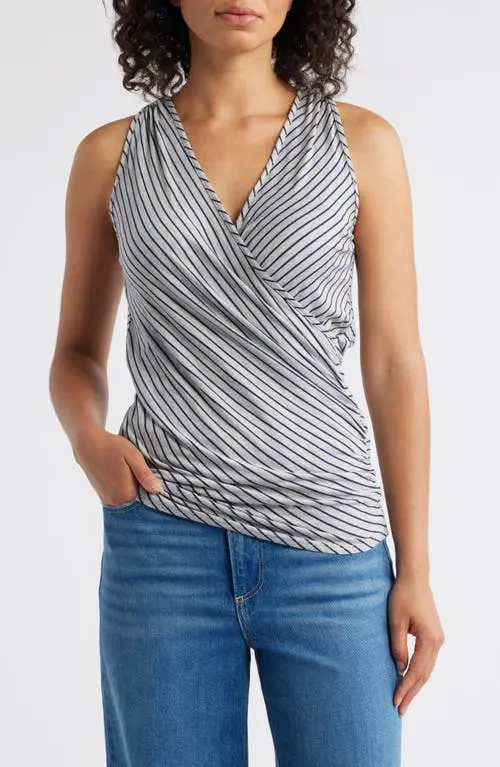 Loveappella Wrap Halter Tank - Heather Grey