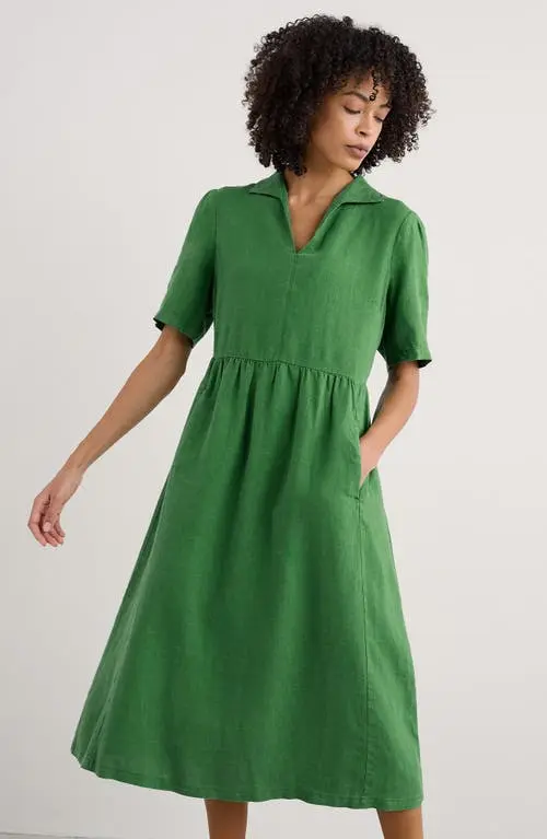 seasalt linen dress Fen Linen Midi Shirt Dress