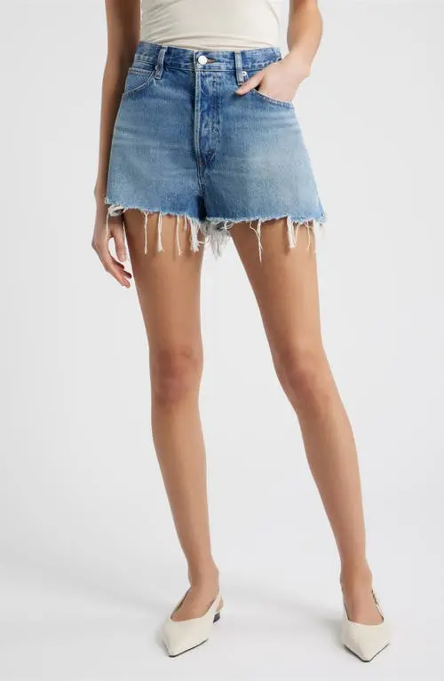 FRAME The Dare High-waist Denim Shorts - Sprawl
