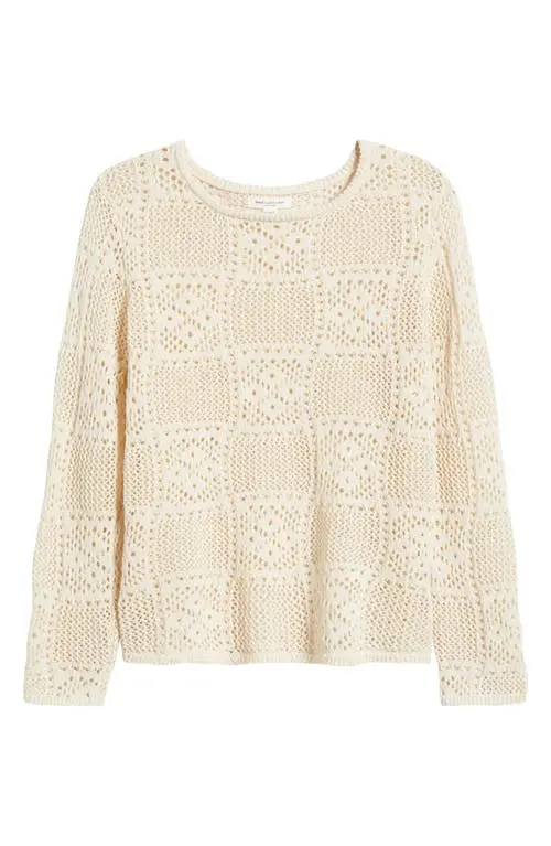 BEACHLUNCHLOUNGE Tiara Crochet Look Sweater