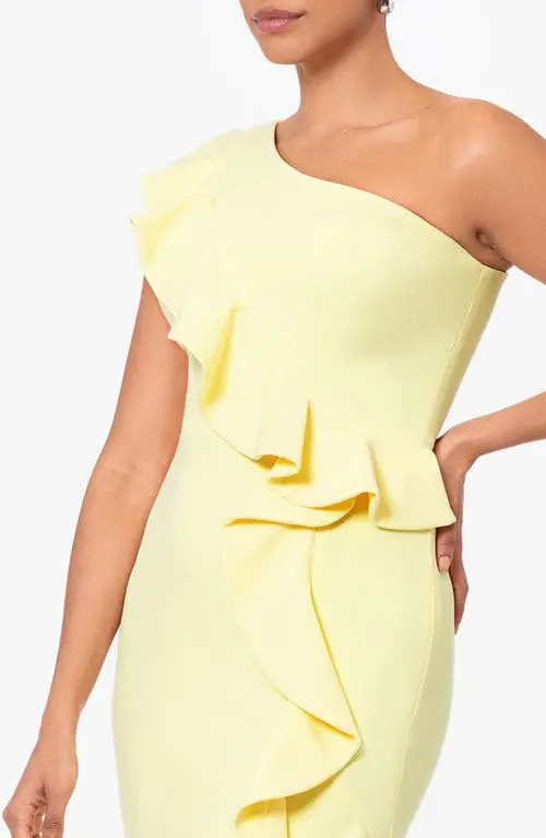 betsy & adam asymmetrical one-shoulder sheath dress Sienna