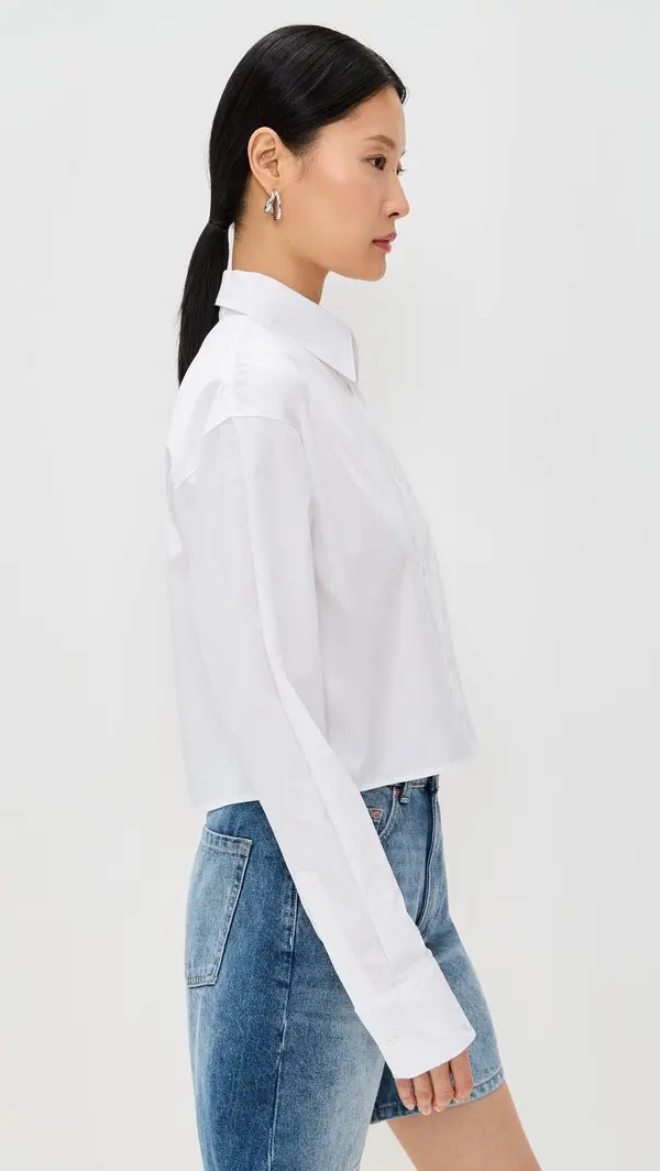 Sold Out NYC Cropped Shirt - White