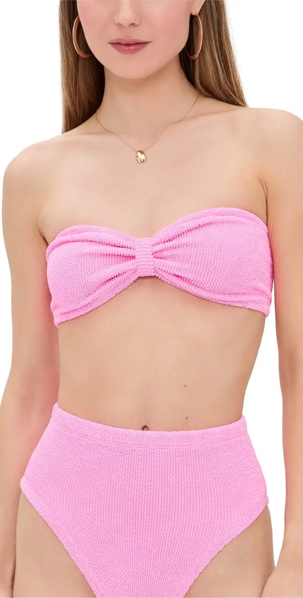 Hunza G Jean Bikini Top - Bubblegum