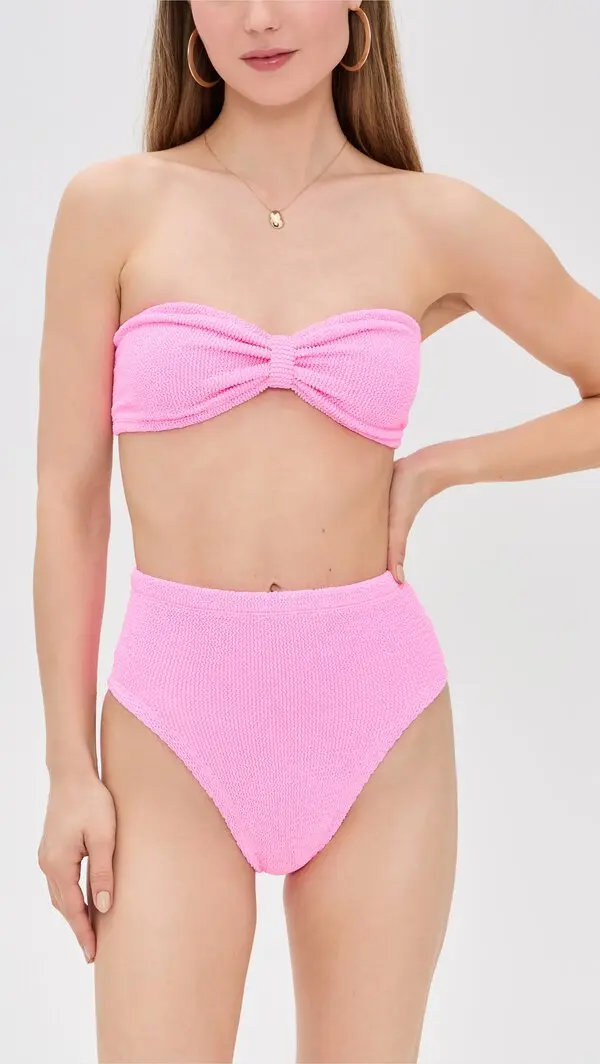 Hunza G Jean Bikini Top - Bubblegum