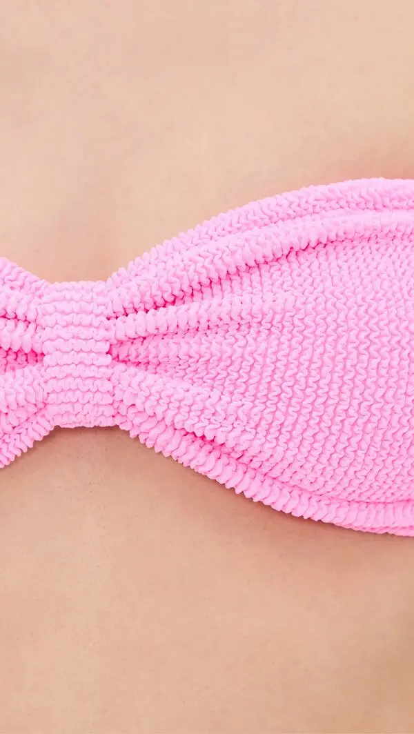 Hunza G Jean Bikini Top - Bubblegum