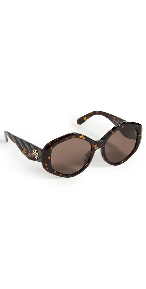 Tory Burch 0ty7217u Sunglasses - Dark Tortoise