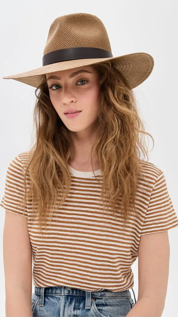 Janessa Leoné Zoe Straw Panama Hat