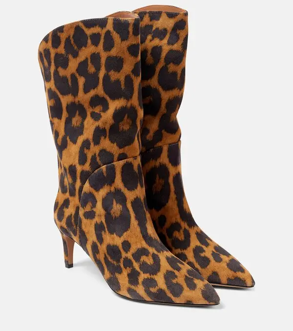 Paris Texas Gaia 60 Leopard-print Boots