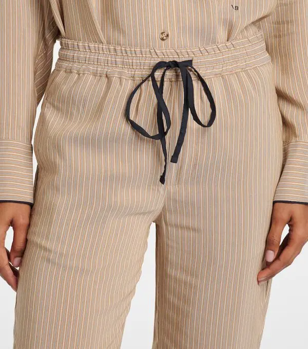 Victoria Beckham Striped Pajama Pants