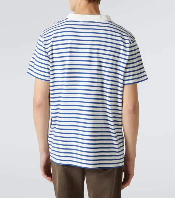 Our Legacy Bliss Striped Cotton T-shirt - Blue