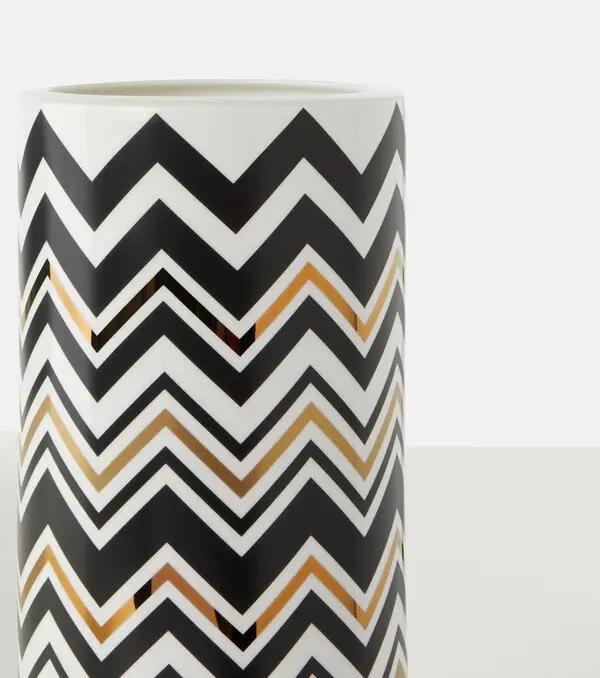 Missoni Zigzag Gold Tall Vase