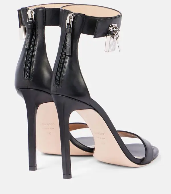 TOM FORD Padlock 105 Leather Sandals