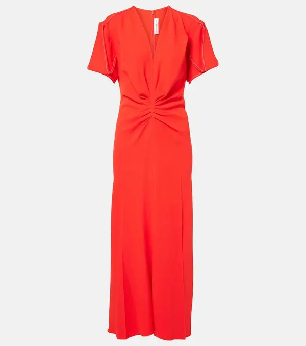 Victoria Beckham Cady Maxi Dress - Red
