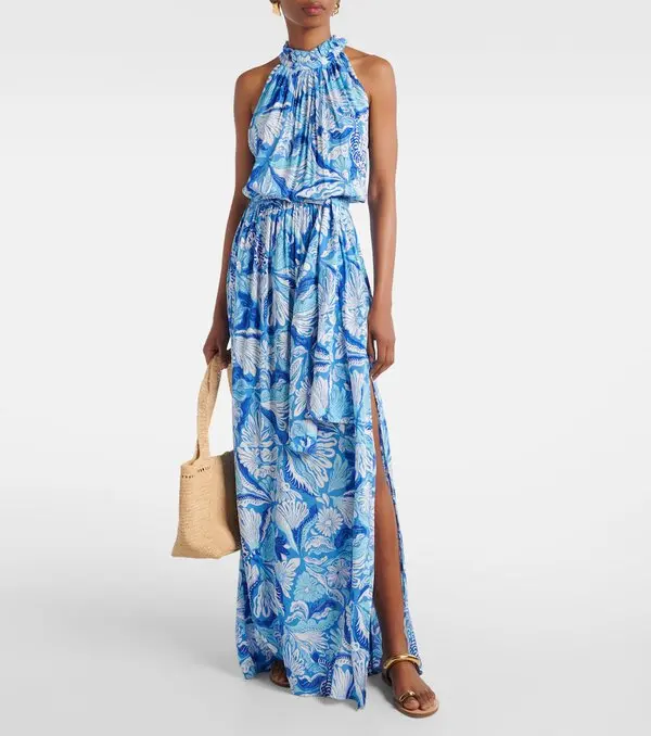 Poupette St Barth Bianca Printed Maxi Dress