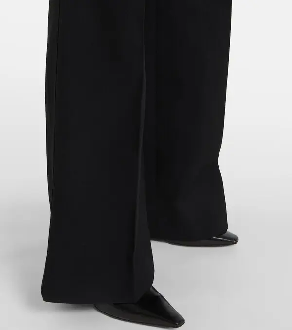 Victoria Beckham Alina High-rise Wide-leg Pants - Black