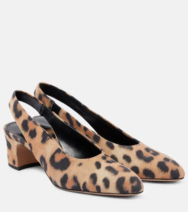 Paris Texas Lavinia 50 Leopard-print Suede Pumps - Neutrals