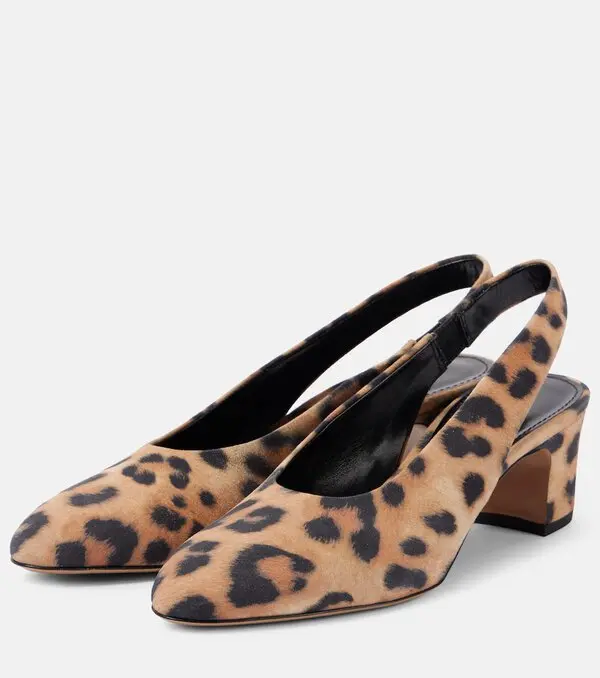 Paris Texas Lavinia 50 Leopard-print Suede Pumps - Neutrals