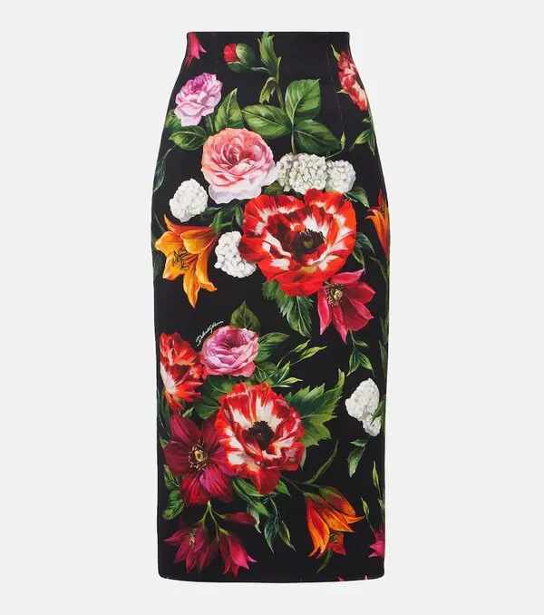 Dolce & Gabbana Floral Pencil Skirt - Multicoloured