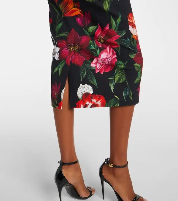 Dolce & Gabbana Floral Pencil Skirt - Multicoloured