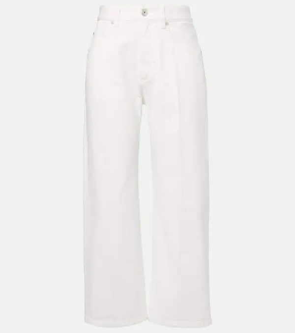 Brunello Cucinelli Mid-rise Wide-leg Jeans - White