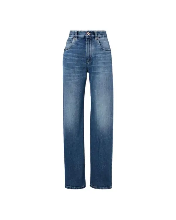 Brunello Cucinelli Low-rise Straight Jeans - Blue