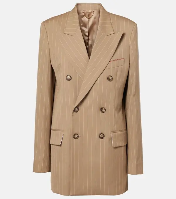 Victoria Beckham Pinstripe Virgin Wool Blazer