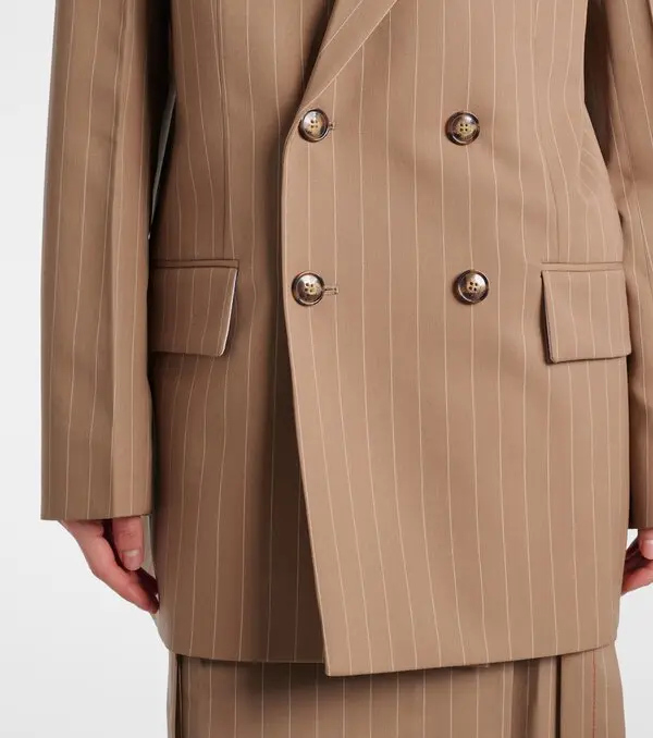 Victoria Beckham Pinstripe Virgin Wool Blazer