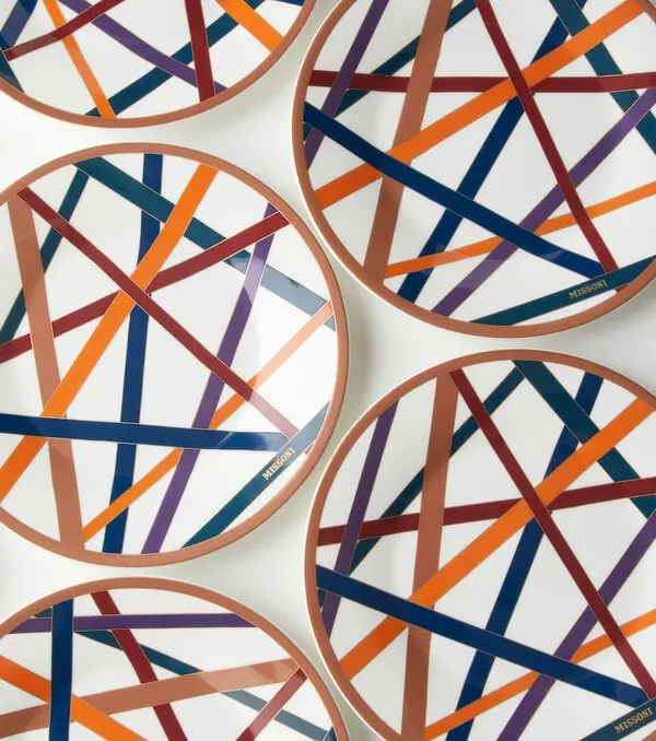 Missoni Nastri Set Of 6 Dessert Plates