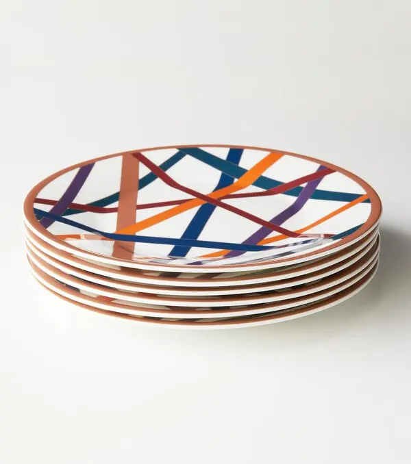 Missoni Nastri Set Of 6 Dessert Plates