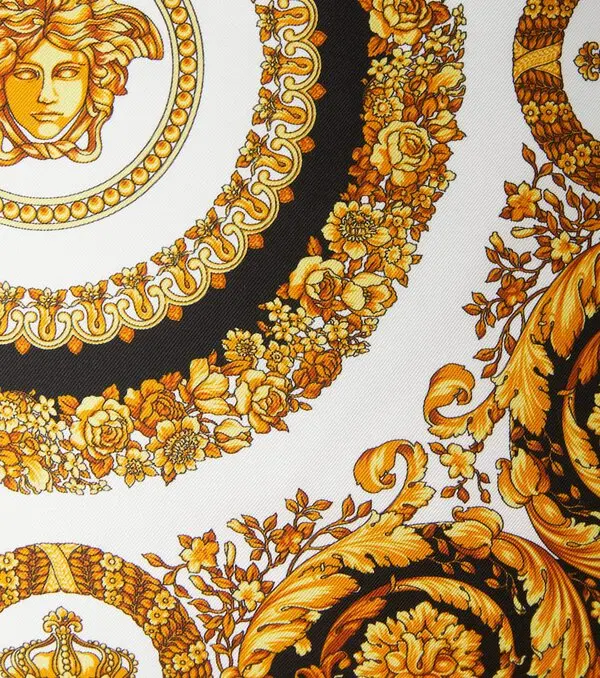 Versace Crete De Fleur Silk Cushion - Multicoloured