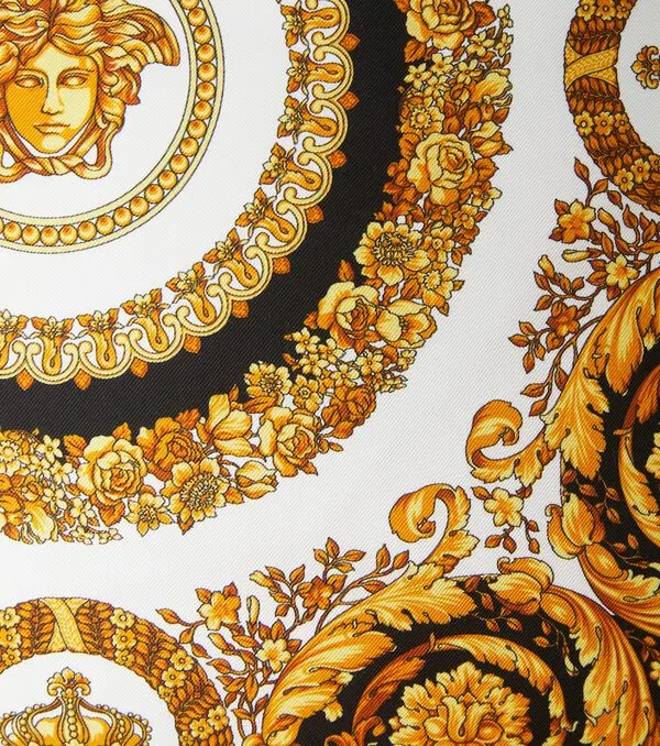 Versace Crete De Fleur Silk Cushion - Multicoloured