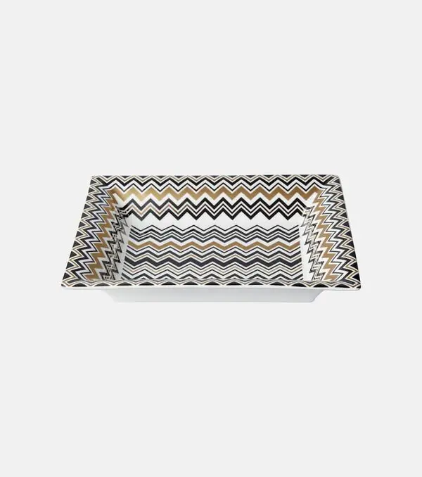 Missoni Zig Zag Gold Decorative Tray - Multicoloured