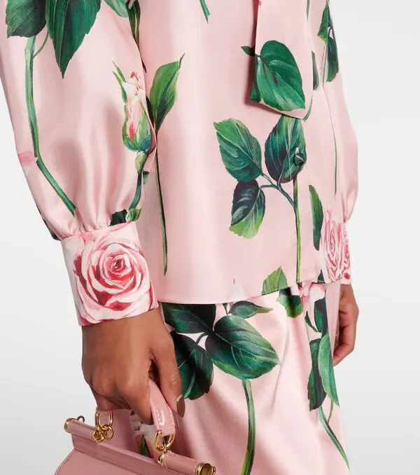 Dolce & Gabbana Silk Satin Blouse