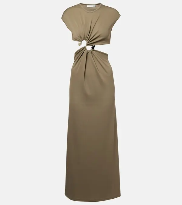Christopher Esber S-buckle Embellished Maxi Dress - Green