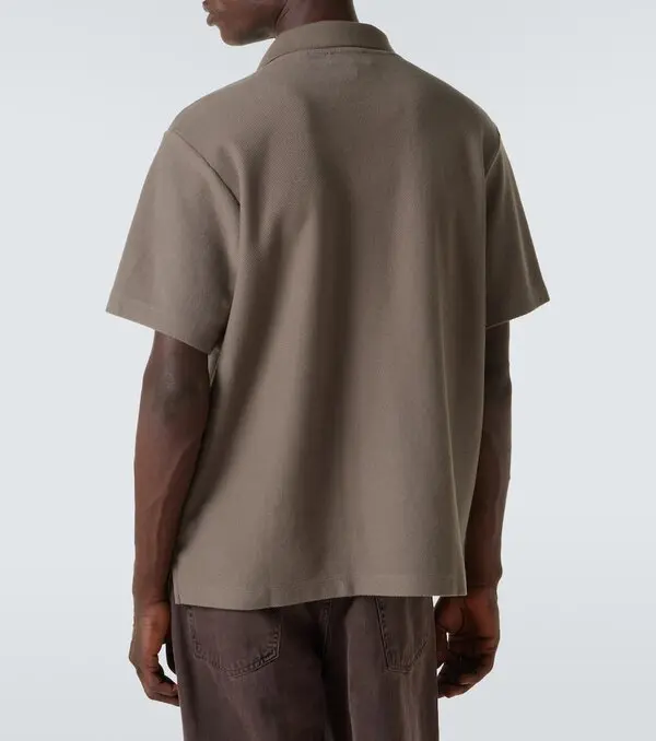 FRAME Cotton Jacquard Polo Shirt