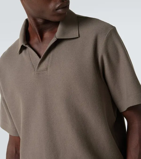 FRAME Cotton Jacquard Polo Shirt