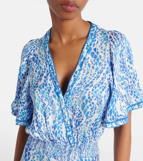 Poupette St Barth Mabelle Printed Maxi Dress