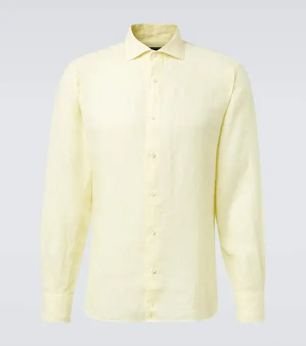 Thom Sweeney Linen Shirt - Yellow