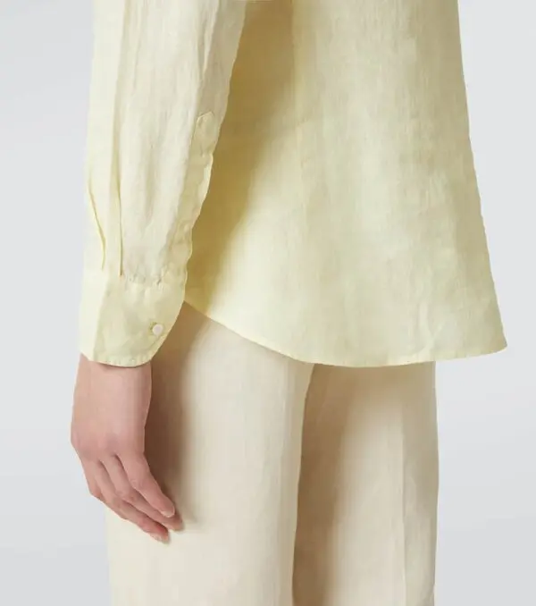 Thom Sweeney Linen Shirt - Yellow