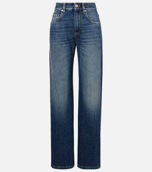 Brunello Cucinelli Low-rise Straight Jeans - Blue