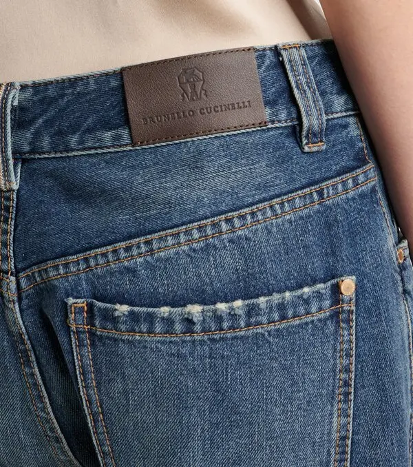 Brunello Cucinelli Low-rise Straight Jeans - Blue