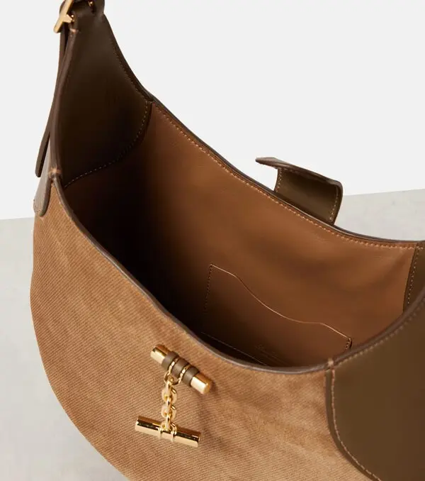 Loro Piana Bobbin Medium Leather Shoulder Bag - Brown