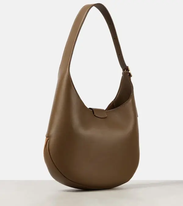 Loro Piana Bobbin Medium Leather Shoulder Bag - Brown