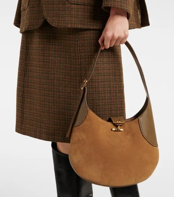 Loro Piana Bobbin Medium Leather Shoulder Bag - Brown